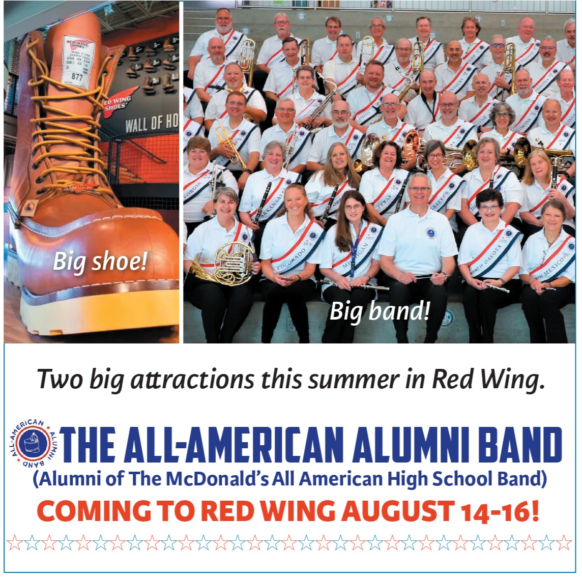 Red Wing, MN, 2025 – The All-American Alumni Band